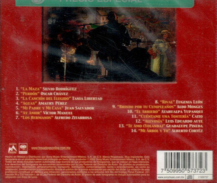 Trovadors (CD Vol#3 Varios Artistas Originales) SMEM-5737 – Musica Tierra Caliente