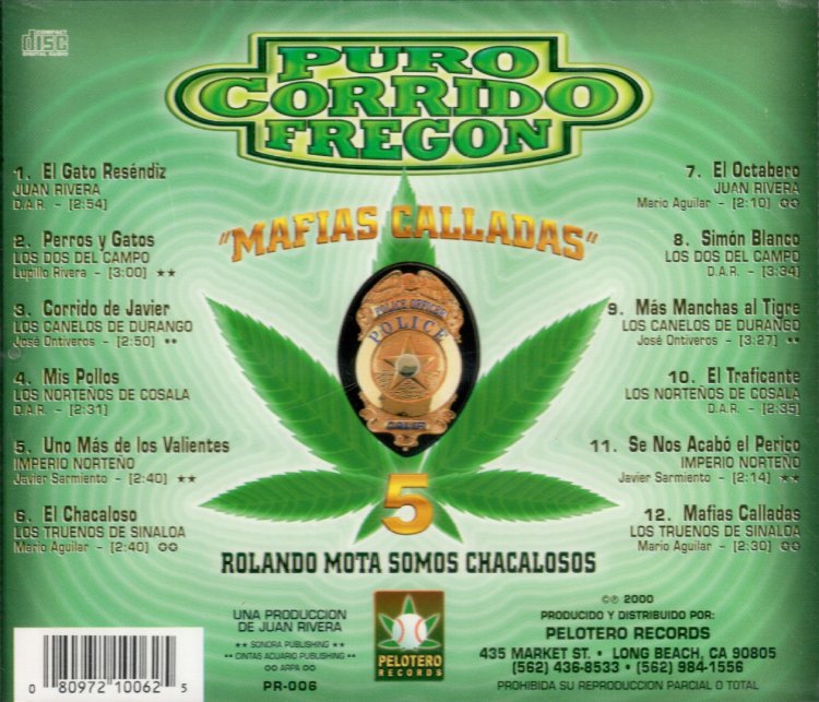 Puro Corrido Fregon (CD Vol#5 Rolando Mota Somos Chacalosos Varios Art – Musica Tierra Caliente