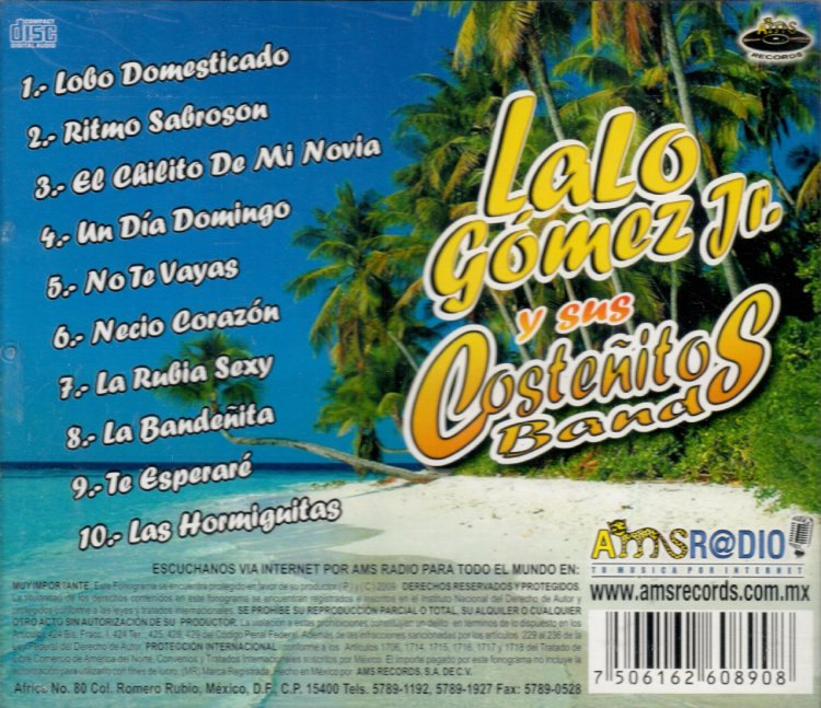 Lalo Gomez Jr (CD Lobo Domesticado) AMS-890 OB – Musica Tierra Caliente