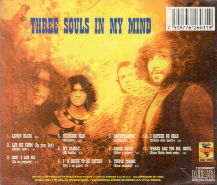 Three Souls In My Mind (CD Vol#1Coleccion Avandaro Versiones En Ingles – Musica Tierra Caliente