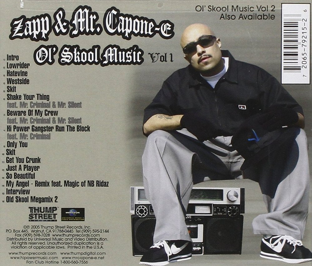 Mr. Capone-E (CD Vol#1 Ol Skool Music Parental Advisory ed.) THUMP-792 – Musica Tierra Caliente