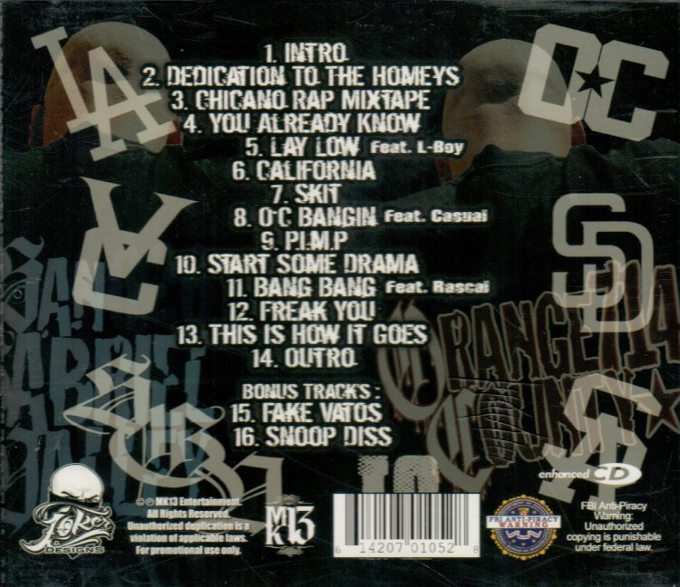 Lyrical & Lil Yogi (Enhanced CD Real Chicano Mixtape, Parental Advisor ...