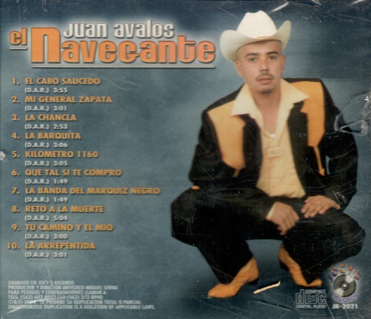 Navegante "Juan Avalos" (CD Reto A La Muerte) JR-2021 – Musica Tierra ...