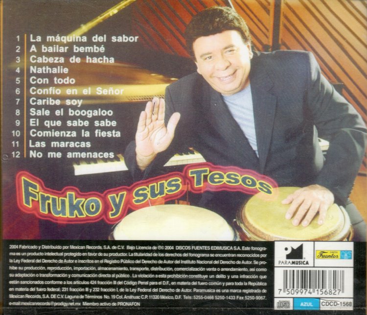 Fruko Y Sus Tesos (CD La Maquina Del Sabor) CDCD-1568 – Musica Tierra ...