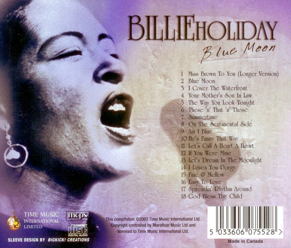 Billie Holiday (CD Blue Moon) TMI-755 – Musica Tierra Caliente