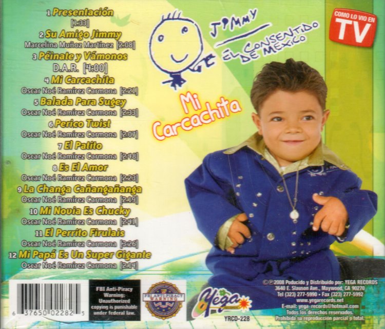 Jimmy (CD Mi Carcachita) YRCD-228 – Musica Tierra Caliente