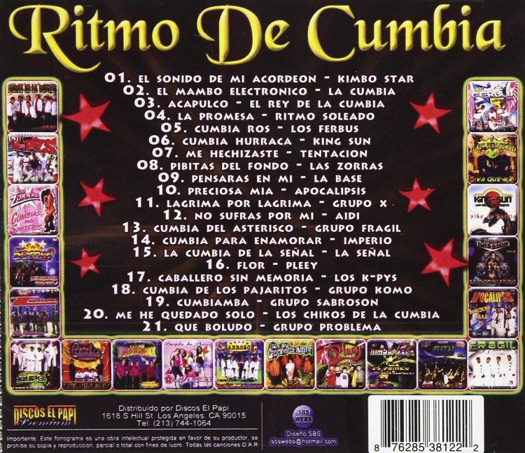 Ritmo De La Cumbia (CD Varios Artistas) DPBU-3812 – Musica Tierra Caliente
