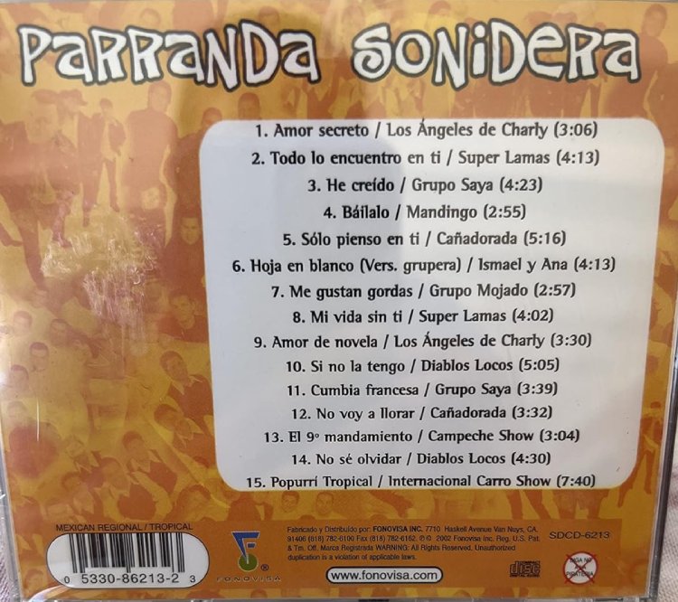 Parranda Sonidera (CD Varios Artistas) SDCD-6213 – Musica Tierra Caliente
