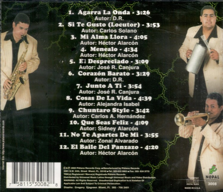 Raza Band internacional (CD Alzando Vuelo) NOPAL-3008 – Musica Tierra ...