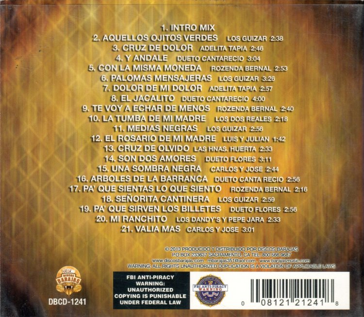 Reynas Y Duetos (CD 20 Exitos Para El Pueblo) DBCD-1241 – Musica Tierra ...