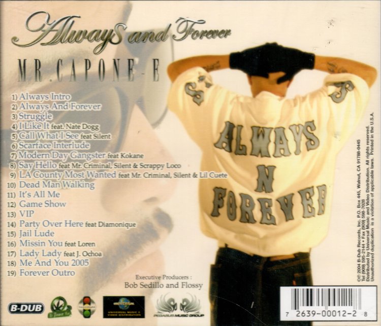 Mr. Capone-E (CD Always & Forever) UMVD-0012 – Musica Tierra Caliente