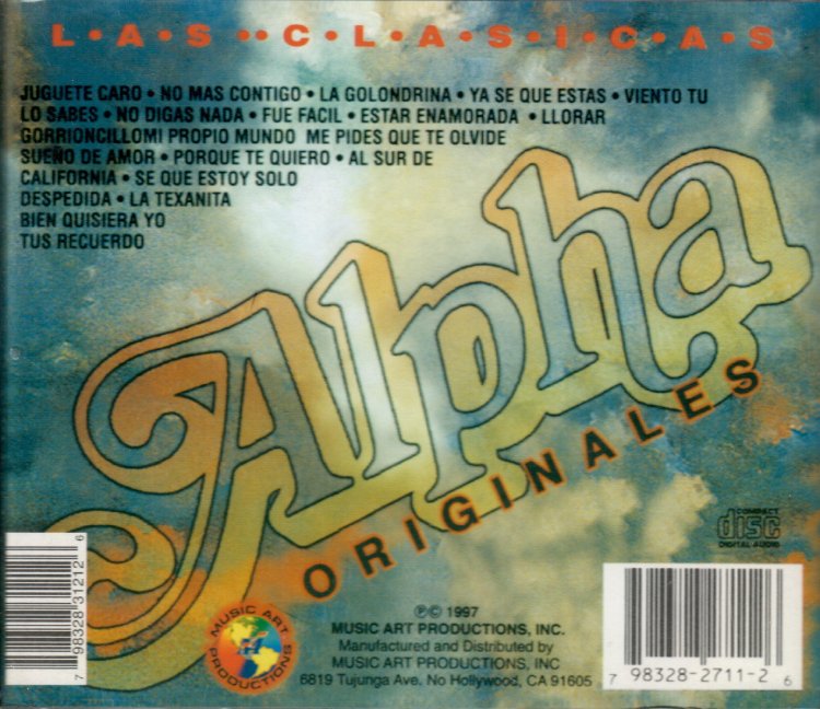 Alpa Grupo (CD 20 Super Exitos Originales "Las Clasicas") MACD-2711 ...