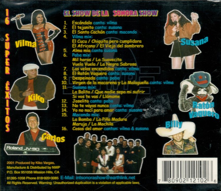 Sonora Show (CD El Show de La) NWP-1210 – Musica Tierra Caliente