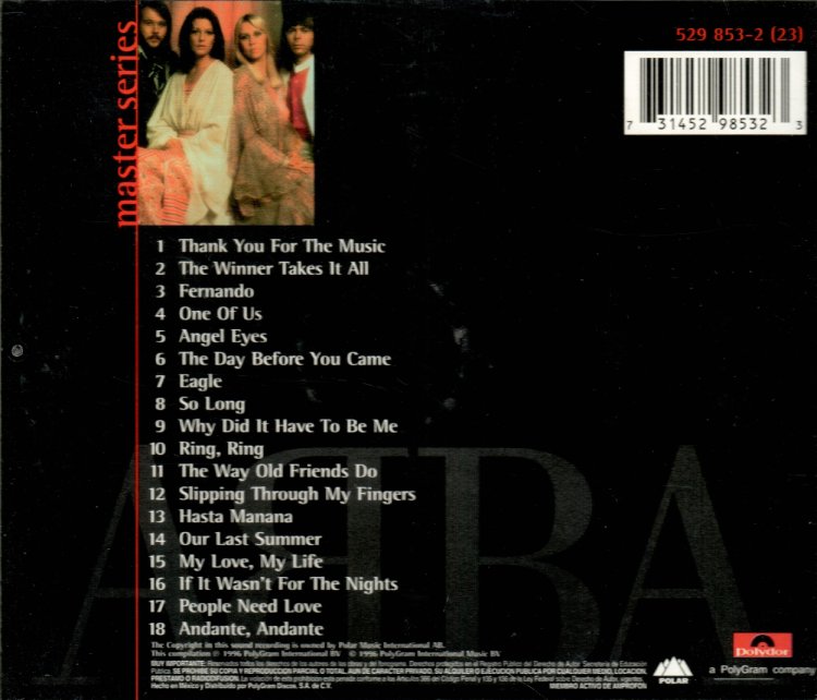 Abba (CD Master Series) POLYG-9853 – Musica Tierra Caliente