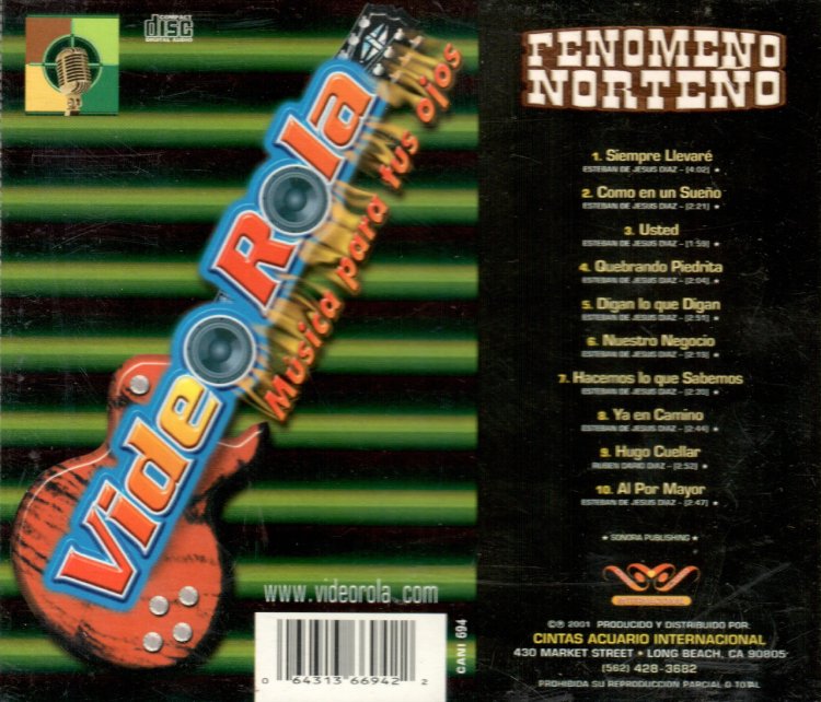 Fenomeno Norteño (CD Como En Un Sueño) CAN-694 – Musica Tierra Caliente