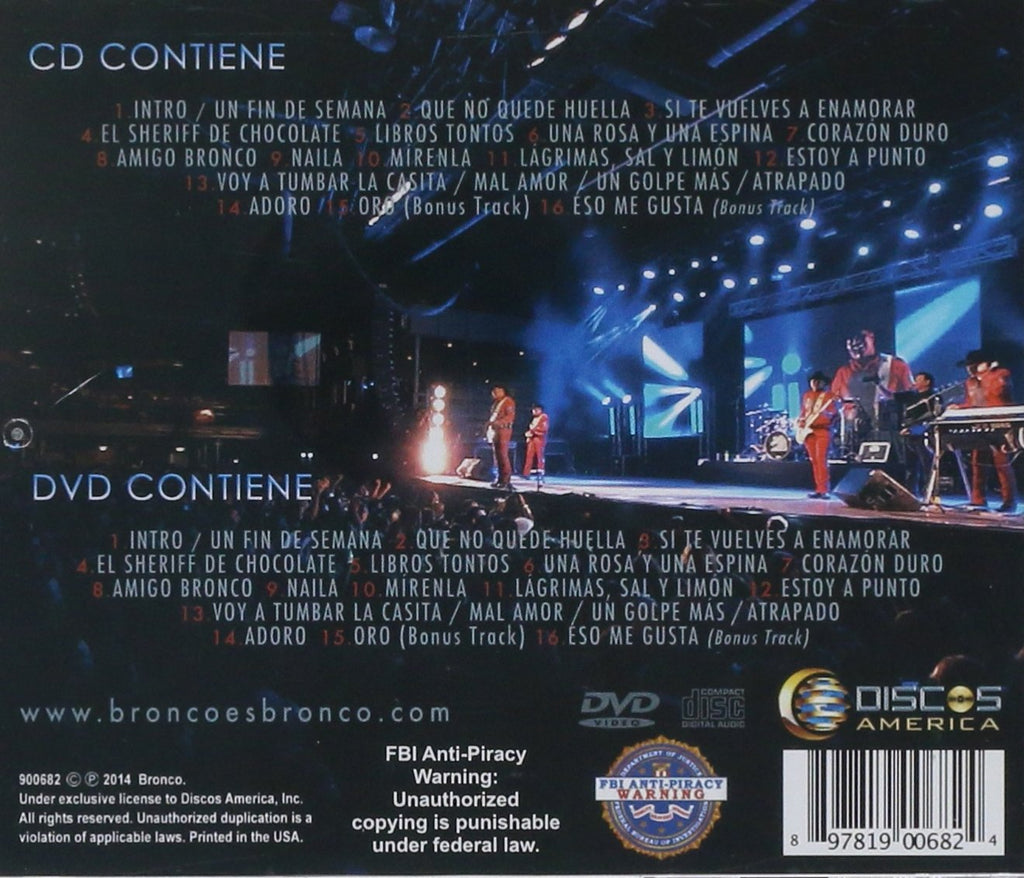 Bronco (CD-DVD Vol#2 Live Desde Monterrey Power-900682 – Musica Tierra ...
