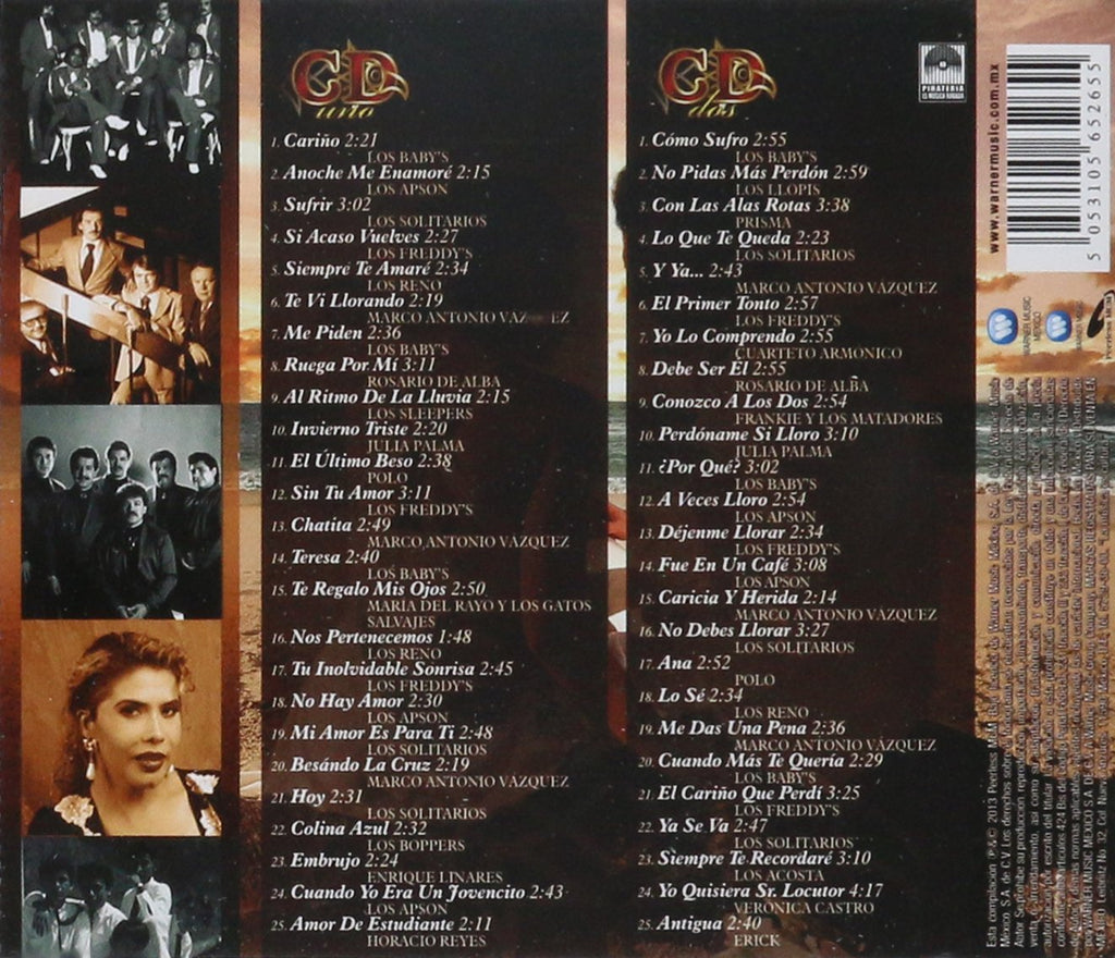 Sonidos Del Amor (2CD 50 Exitos, Varios Artistas) WEAX-652655 MX ...