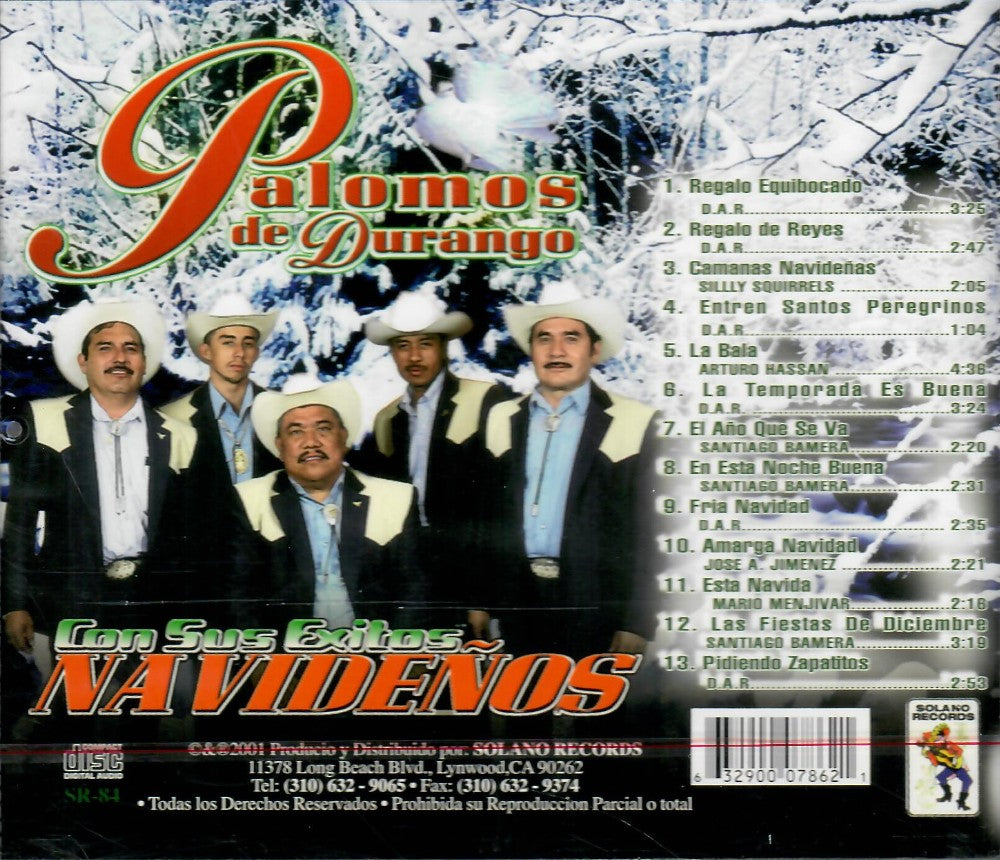 Palomos de Durango (CD Con Sus Exitos Navidenos) SR-84 CH – Musica ...