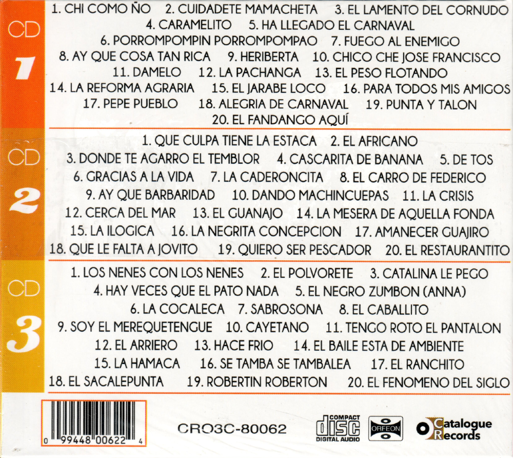 Chico Che/Crisis (3CD Vol#2 60 Exitos) Cro3c-80062 MX – Musica Tierra ...