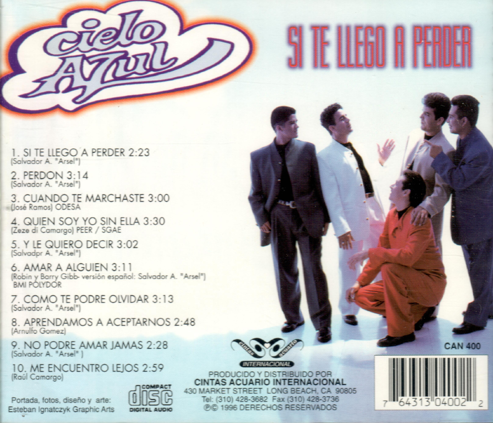 Cielo Azul (CD Si Te Llego a Perder) CAN-400 CH – Musica Tierra Caliente