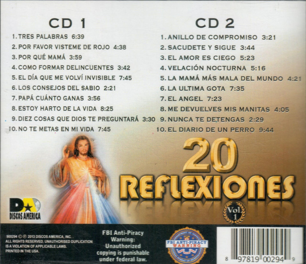 20 Reflexiones (2CD Vol#1 Reflejos Del Alma) POWE-900294 0B N/AZ ...
