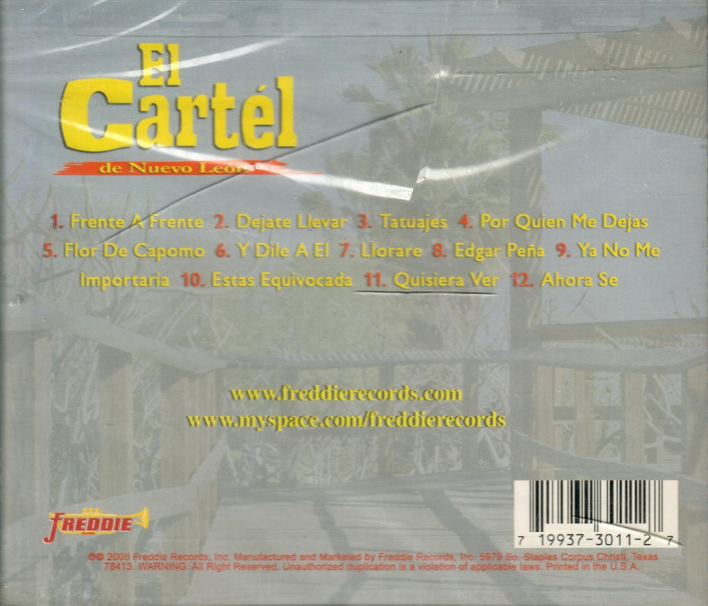 Cartel De Nuevo Leon (CD Frente a Frente) FRCD-3011 ob – Musica Tierra ...