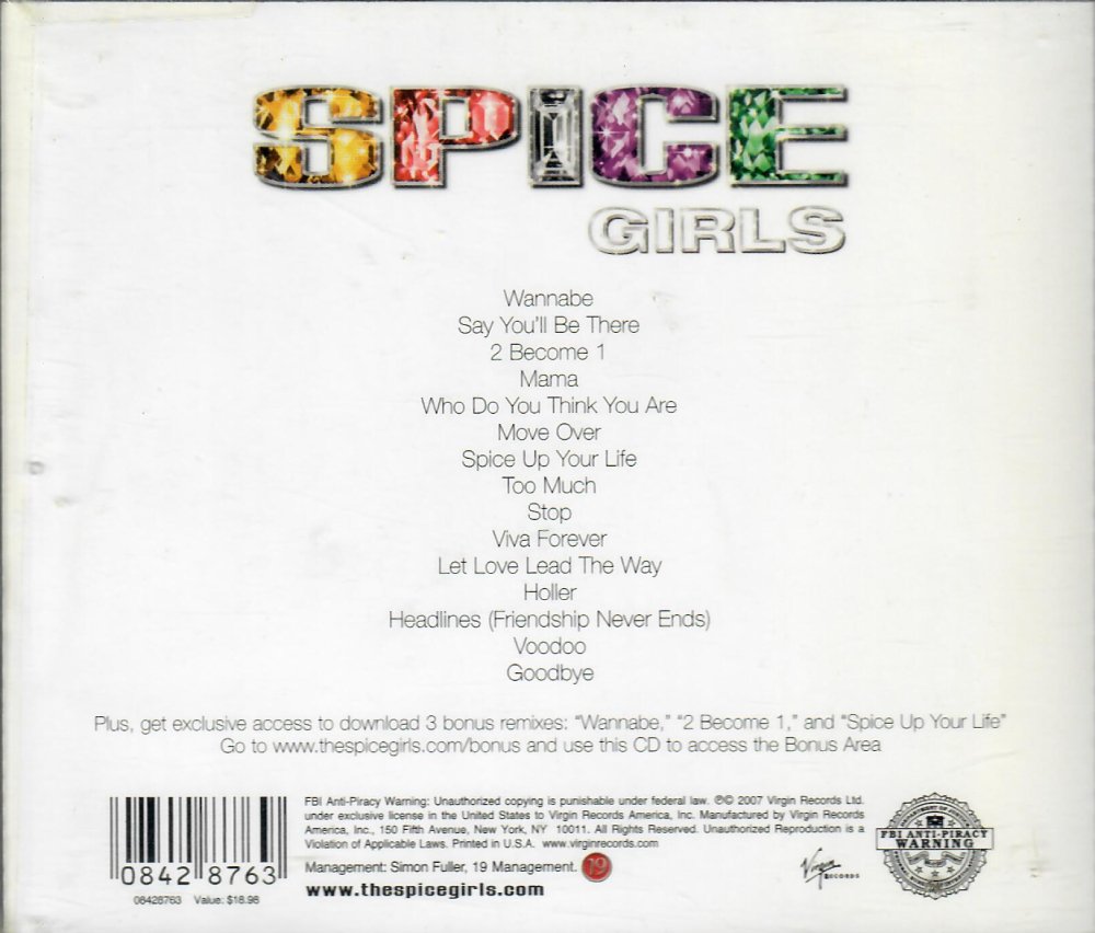 Spice Girls (CD Greatest Hits) VIRG-8763 – Musica Tierra Caliente