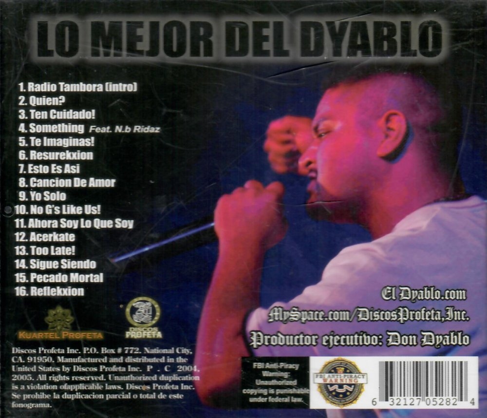 Dyablo (CD Lo Mejor) PROF-70528 – Musica Tierra Caliente