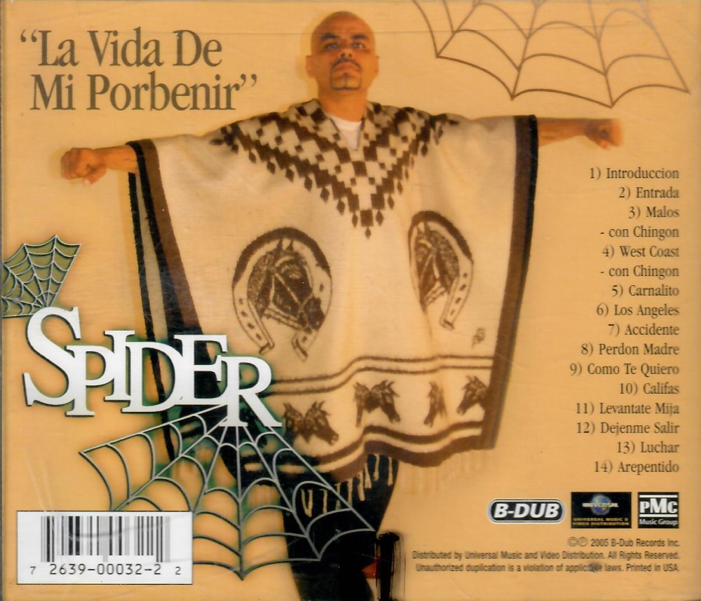 Spider (CD-DVD La Vida De Mi Porvenir) UMVD-00032 – Musica Tierra Caliente