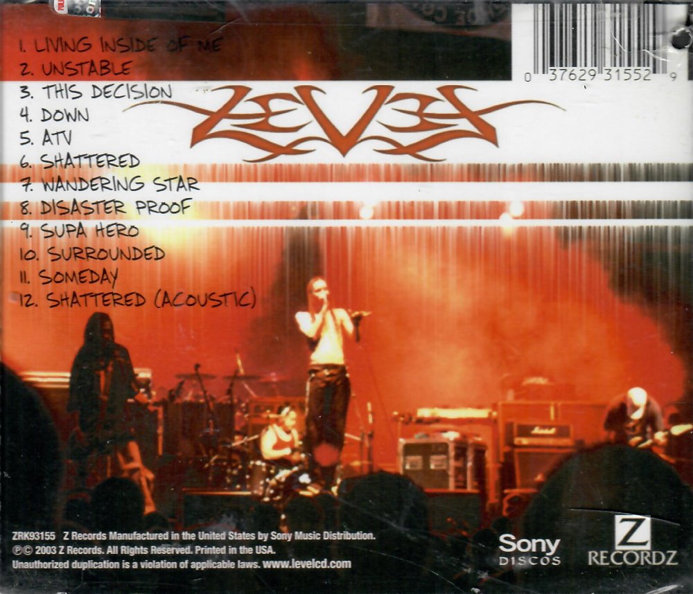 Level (CD Living Inside Of Me) ZRK-93155 – Musica Tierra Caliente