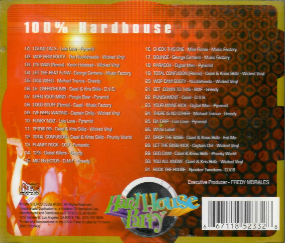 Hard House Party (CD 100% Hard House Oso Big DJ Traxx) SCM-5233 ...