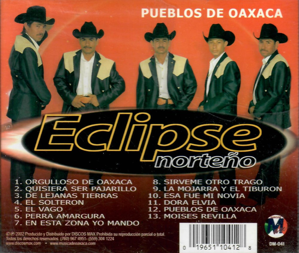 Eclipse Norteno (CD Pueblos De Oaxaca) DM-041 OB n/az – Musica Tierra ...