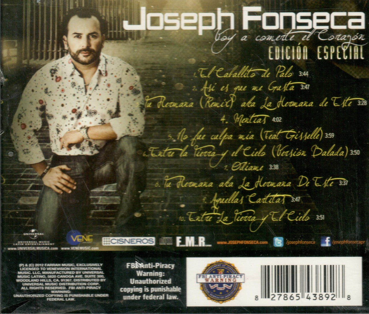 Joseph Fonseca (CD Voy A Comerte El Corazon/E. Especial) Vene-54389 N ...