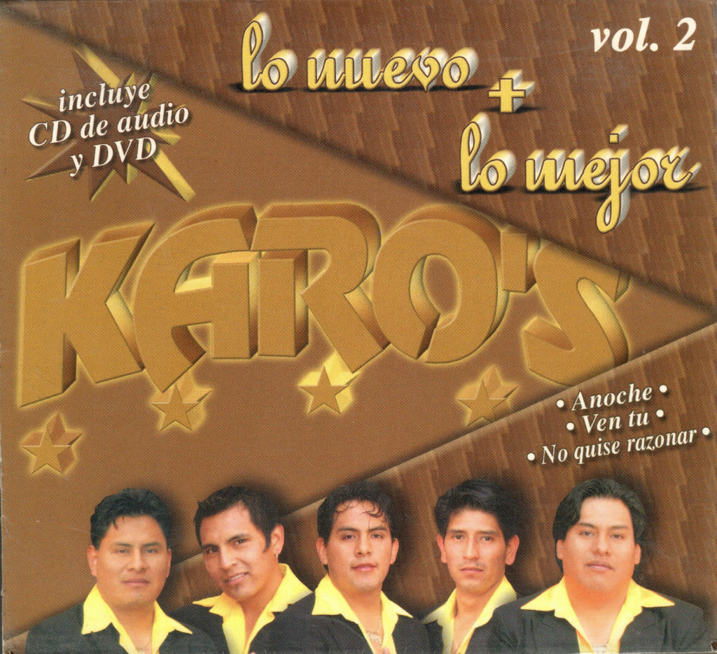Karo's (Lo Nuevo + Lo Mejor CD+DVD, Vol#2) Dvdt-13024 – Musica Tierra ...