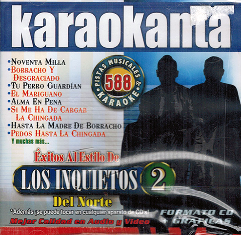 Karaokanta CD Exitos Al Estilo De Los Inquietos Del Norte Jade-4588 ...