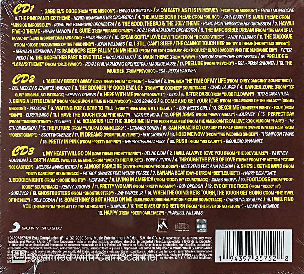 Simply The Best Movie Songs +Musicals & Tv (3CD Various Artists) SMEM ...